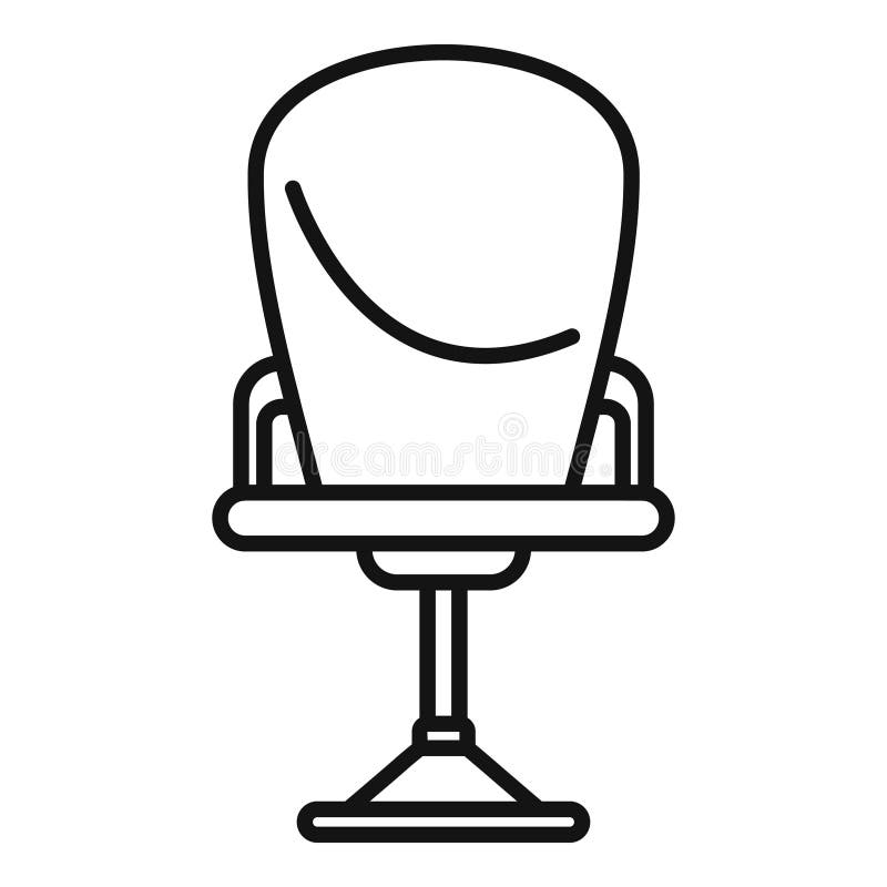 Modern Office Chair with Wheels for Comfortable Working Stock Vector ...