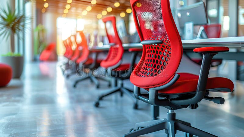 Modern Office Chairs stock illustration. Illustration of sleek - 328132187