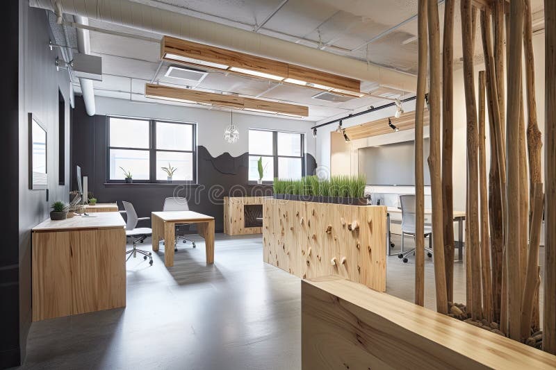 A Modern Office, with Clean Lines and Natural Materials, that Fosters ...