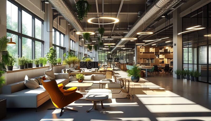 Modern Office with Comfortable, Collaborative Spaces Designed for ...