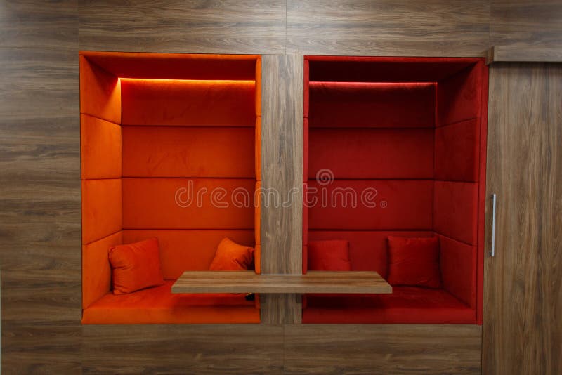 Modern Office. Comfortable Rest Area for Work Stock Image - Image of ...