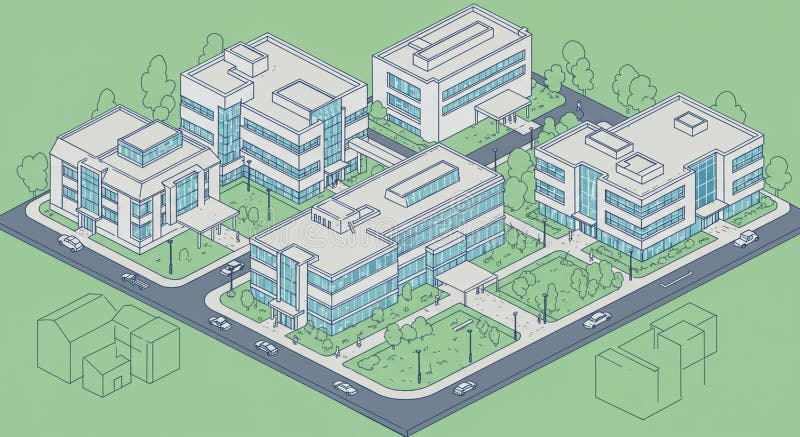 Office Isometric Background Stock Illustrations – 58,328 Office ...