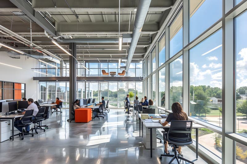 Modern Office Design: a Collaborative Workspace with Abundant Natural ...