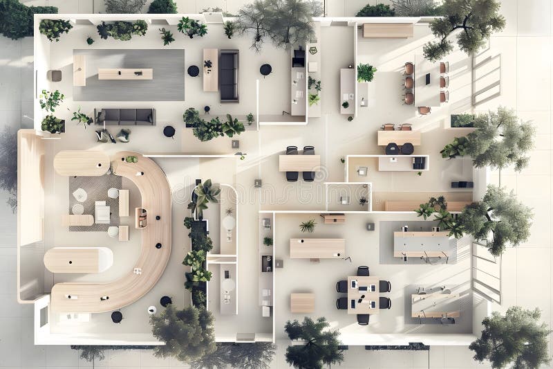 Modern Office Design, an Eco-Friendly Workspace with Abundant Natural ...