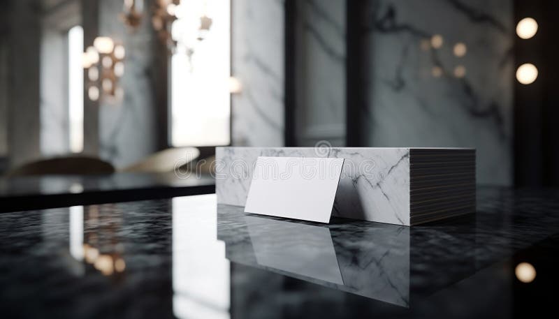 Modern Office Design with Empty Desk and Clean Flooring Generated by AI ...