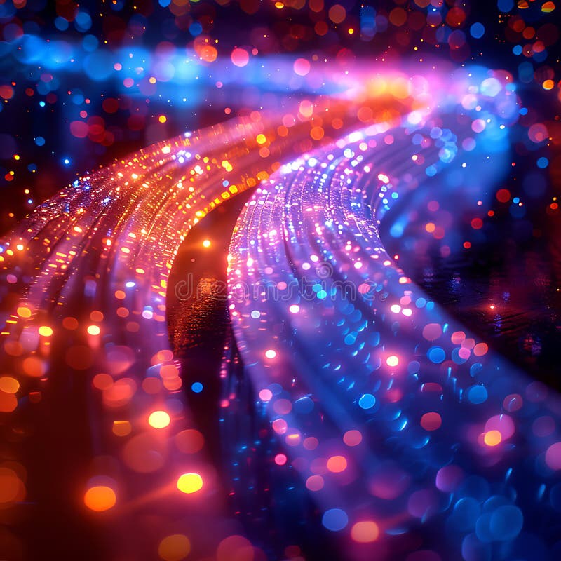 High-Speed Data Transfer at Office Desk Stock Illustration ...