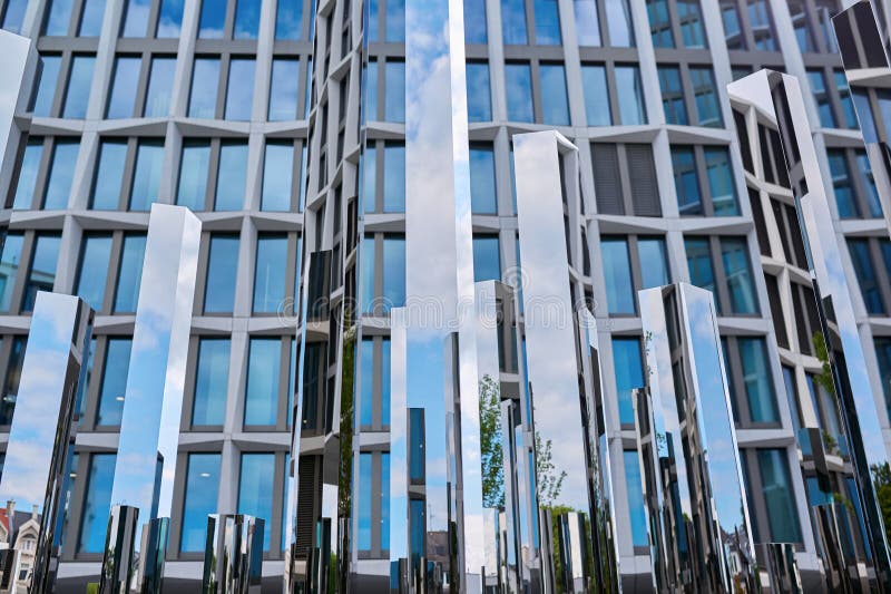 Modern Office Glass Building Skyscraper, Urban Style Stock Image ...