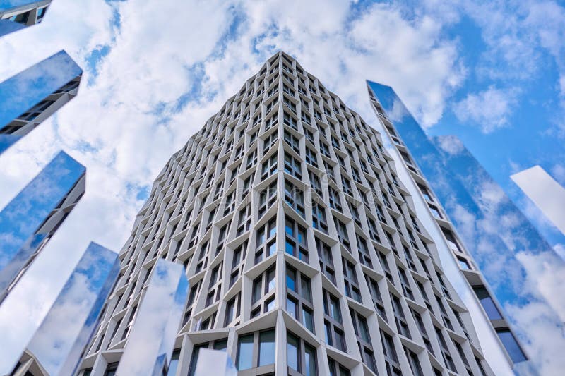 Modern Office Glass Building Skyscraper, Urban Style Stock Image ...