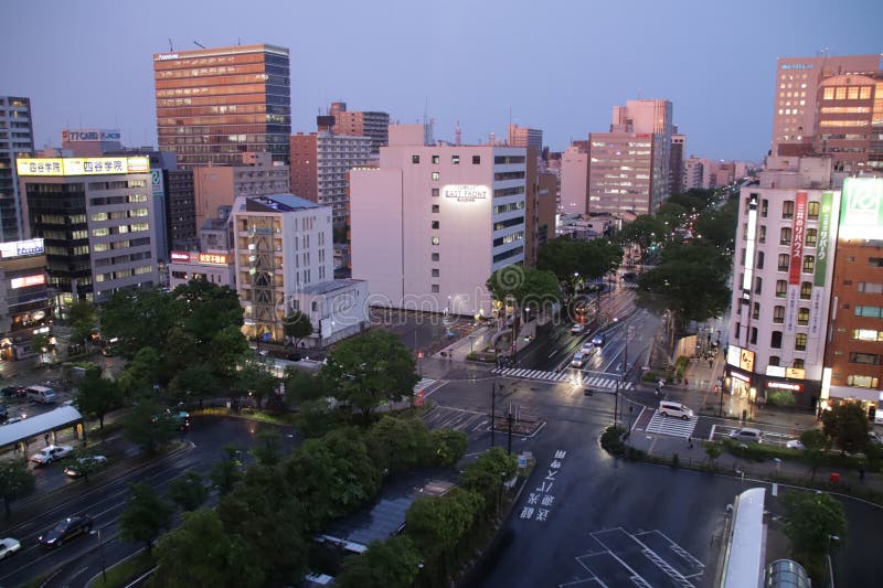 Modern Office and Habitation Buildings in Sendai - Japan Editorial ...