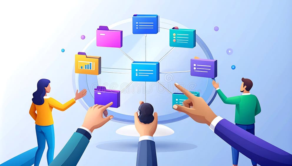 Modern Office Infographic Collaborative Data Management for Enhanced ...