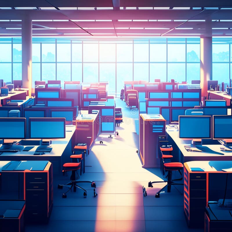 Modern Office Interior. 3d Rendering, 3d Illustration Stock ... Modern Office Interior. 3d Rendering, 3d Illustration Stock ...
