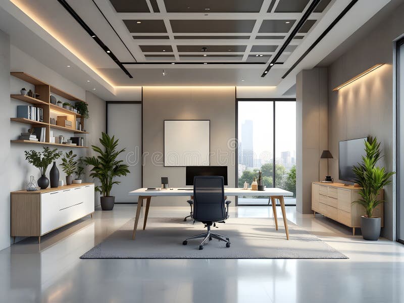 Professional and Stylish Modern Office Design with Glass Partitions ...