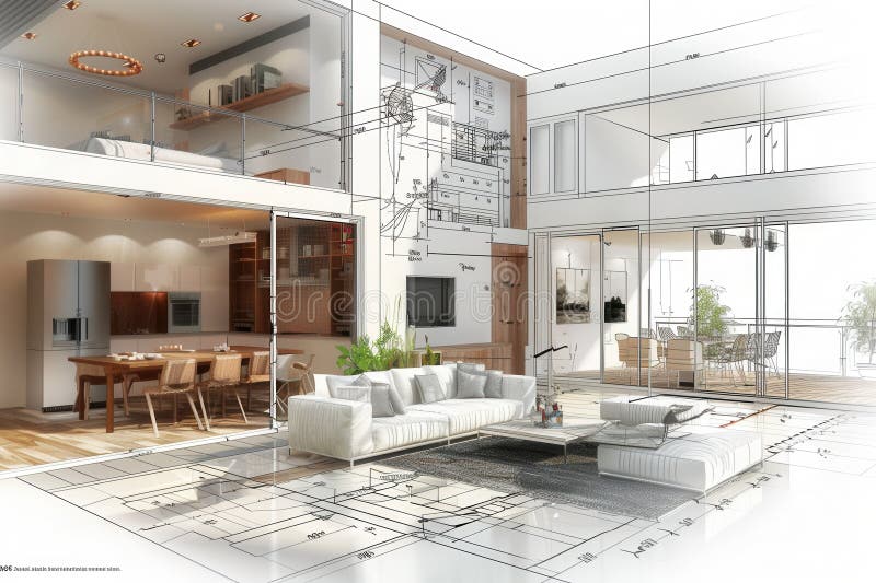 Modern Office Interior Design. Architectural Floor Plans for Interior ...