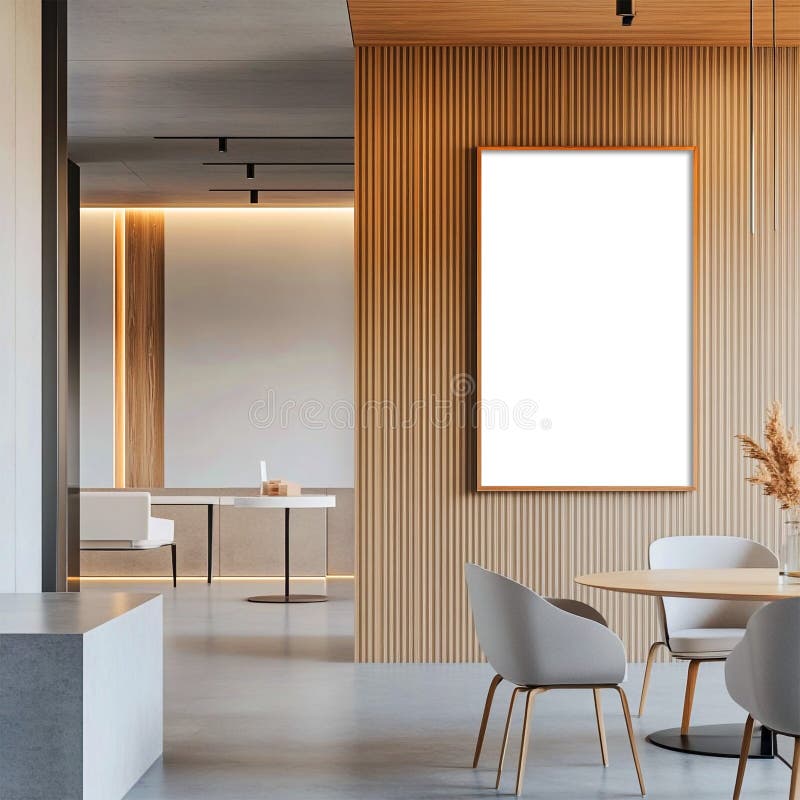 Modern Office Interior Design Blank Canvas for Your Art Stock ...