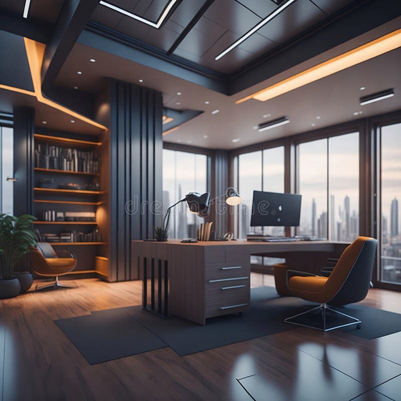 Modern Office Interior Design Concept for Architects, Engineers and ...