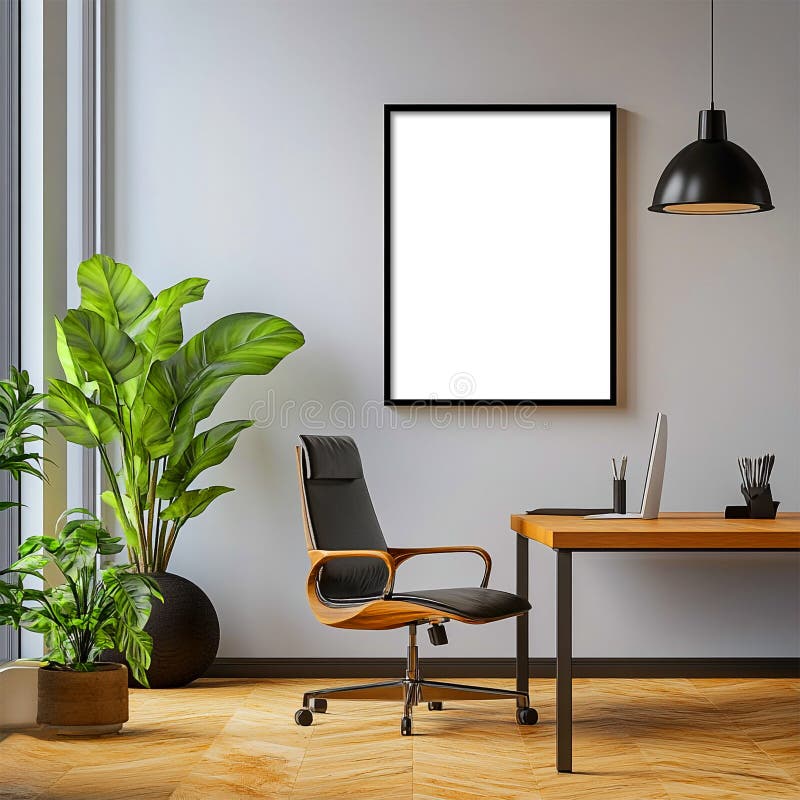 Modern Office Interior Design Minimalist Workspace Inspiration Stock ...