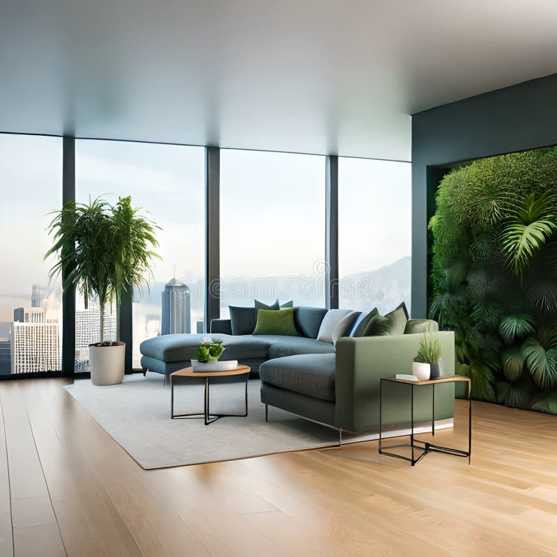 Modern Office Interior Window Site Background AI GENERATED Stock ...