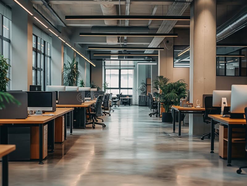 Modern Office Interior stock image. Image of corporate - 317896947