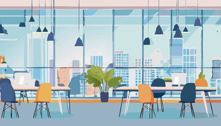 Interior Office Window Background Vector Stock Illustrations – 11,013 ...