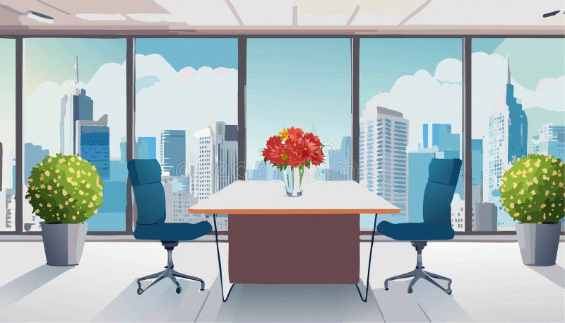 Interior Office Window Background Vector Stock Illustrations – 11,013 ...