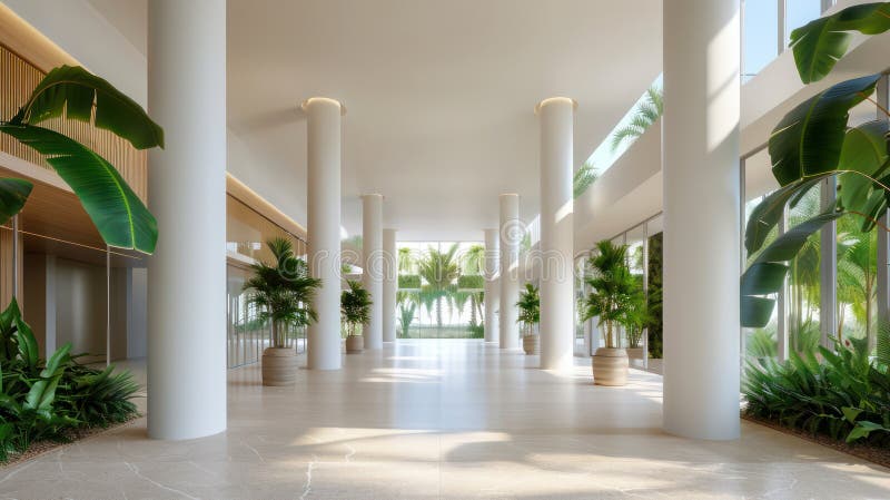 Modern Office Lobby Design Elegant and Functional Workspace with ...