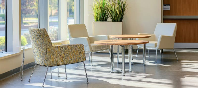 Modern Office Lobby Interior Design with Comfortable Seating and ...