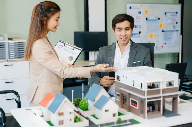 Modern Office Meeting of Architects, Designers, and Developers Creating ...