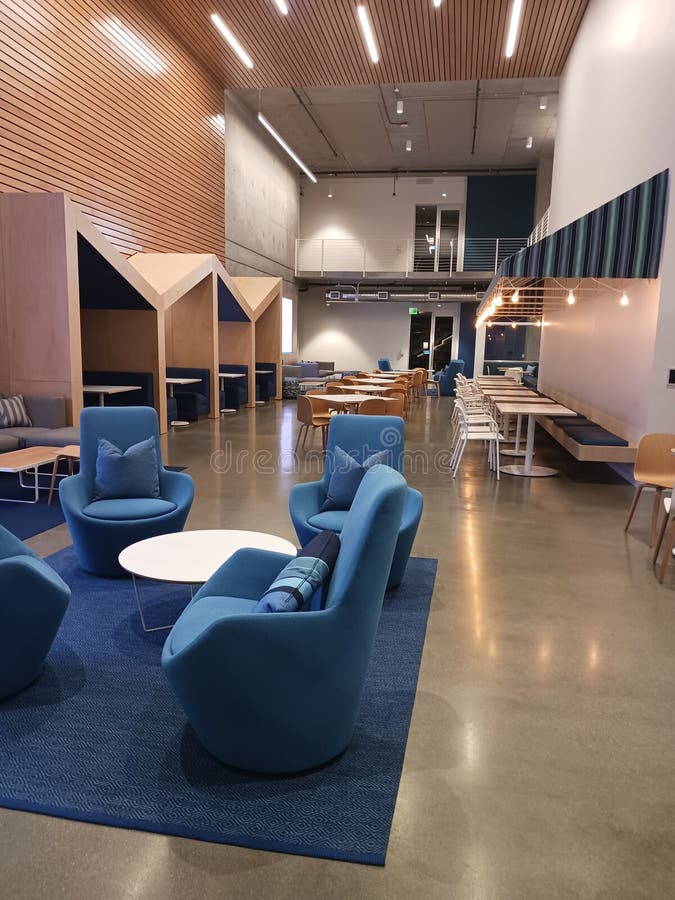 Modern Office Meeting Area or Break Room Editorial Image - Image of ...