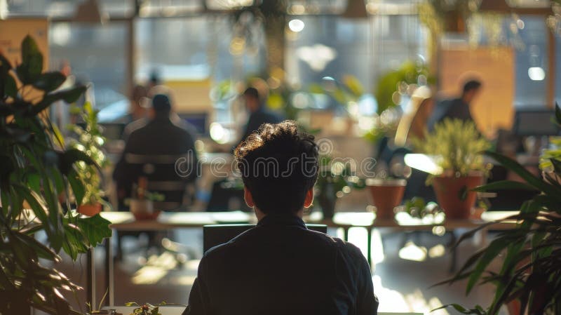 Modern Office with Natural Light and Open Layout Creates a Bright and ...