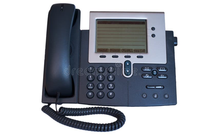 Modern office phone stock image. Image of white, controls - 11984743