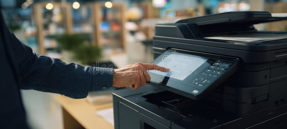 The Modern Office Printer Being Used for Efficient Document Management ...