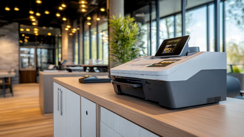 Modern Office Printer in Bright Workspace with Contemporary Design ...