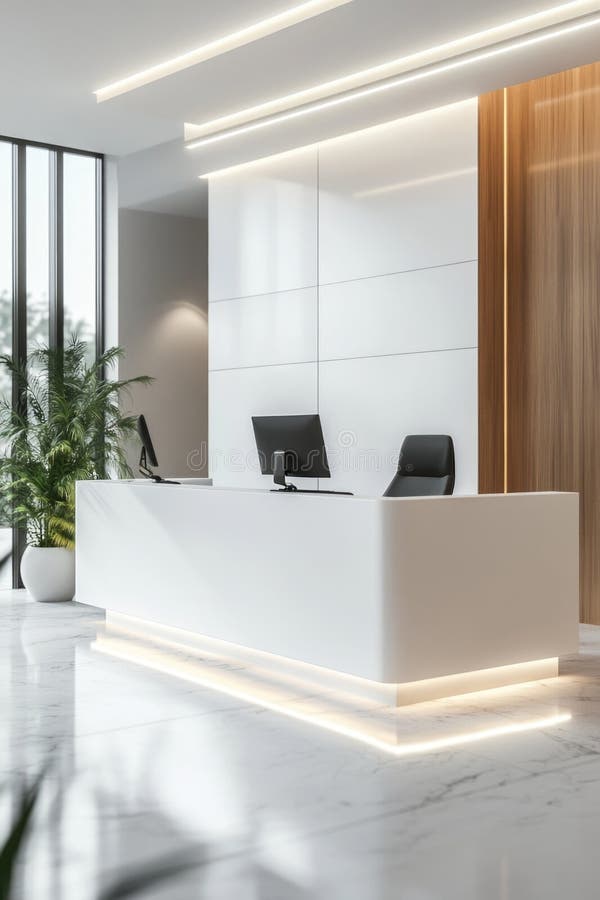 Modern Office Reception Area Stock Photo - Image of professional, chair ...