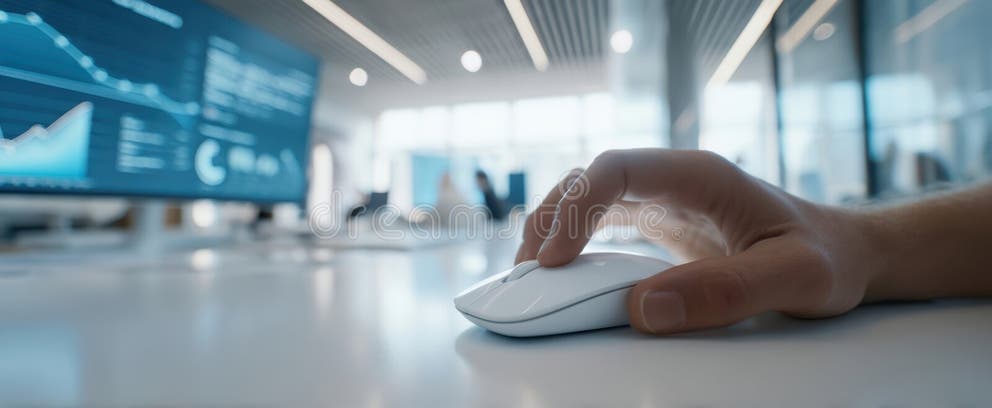 The Modern Office Scene Featuring a Computer Mouse and Productivity ...