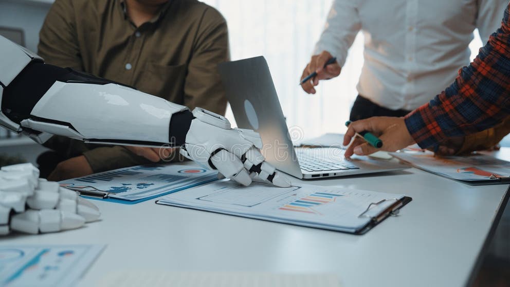 Collaborative Meeting with Human and Robot Interaction, Showcasing ...