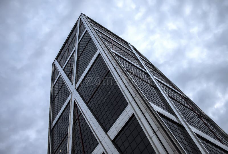Modern Office Skyscraper Seen from Below Stock Photo - Image of modern ...
