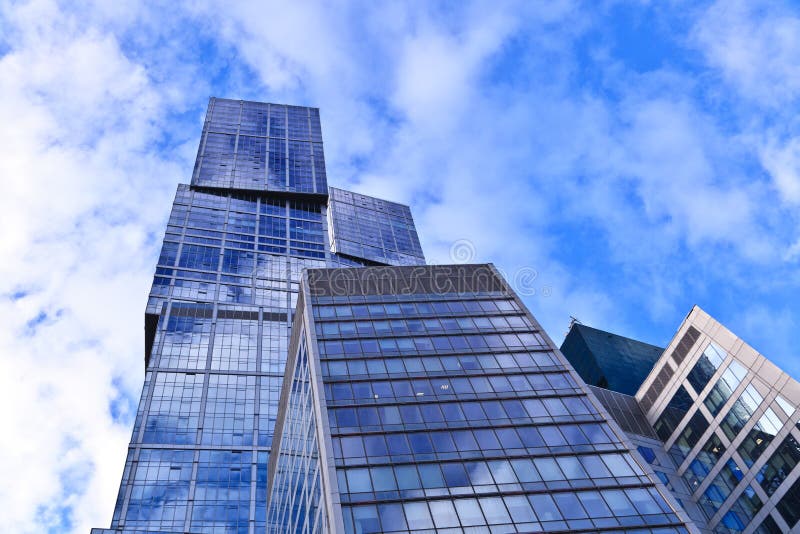 Modern office skyscrapers stock photo. Image of district - 26535544