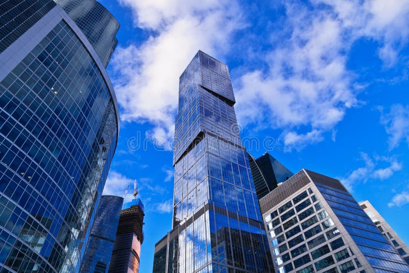 Modern office skyscrapers stock photo. Image of public - 27065308
