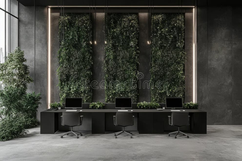 This Modern Office Space Boasts Workstations, Expansive Windows, and a ...