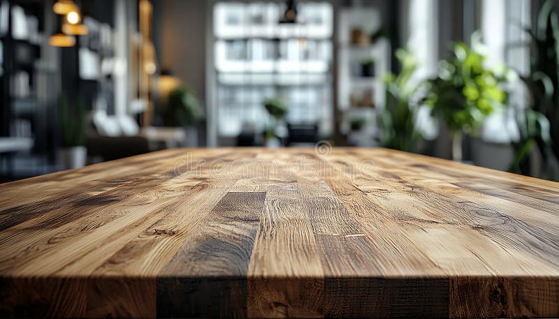 Modern Office Space with Empty Desk and Chair Generated by AI Stock ...