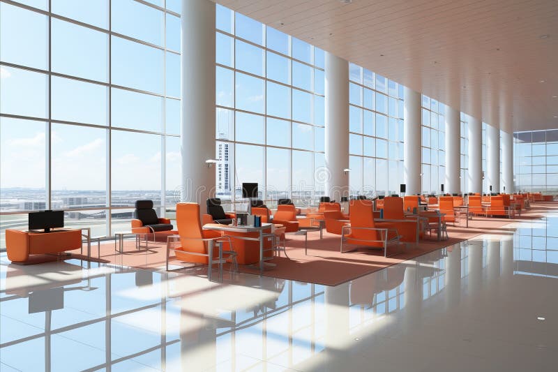 Modern Office Space with Expansive High Ceilings for an Inspiring Work ...