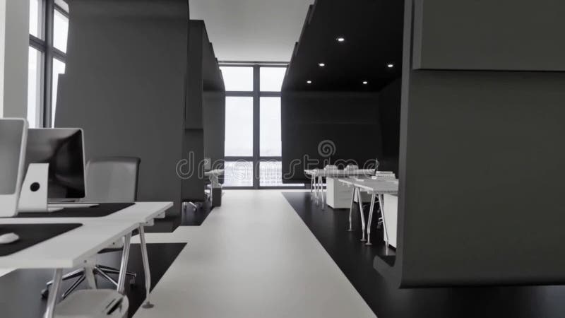 Modern Office Space Design with Glass Walls and Natural Light Stock ...