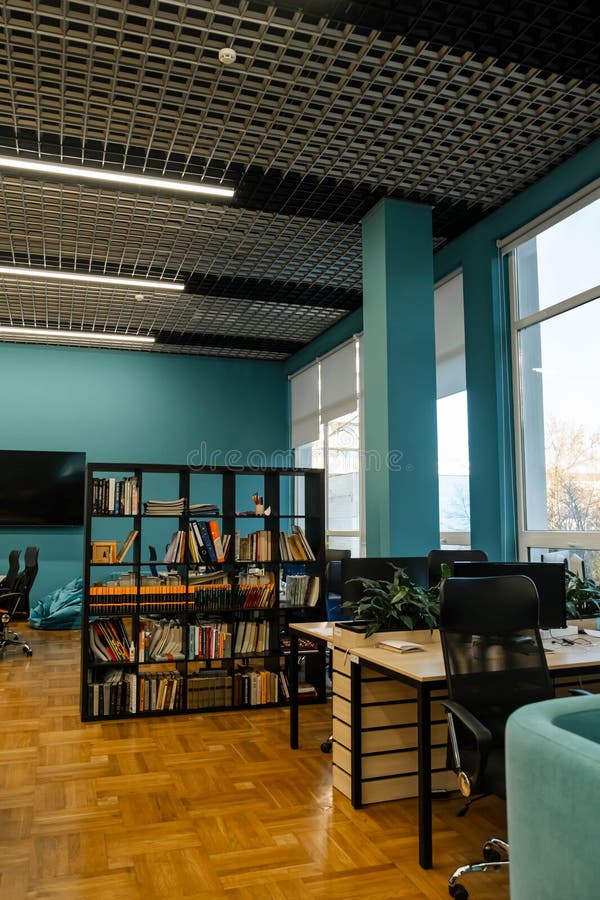 Modern Office Space with Waiting Room, Board Room. Modern Office Stock ...