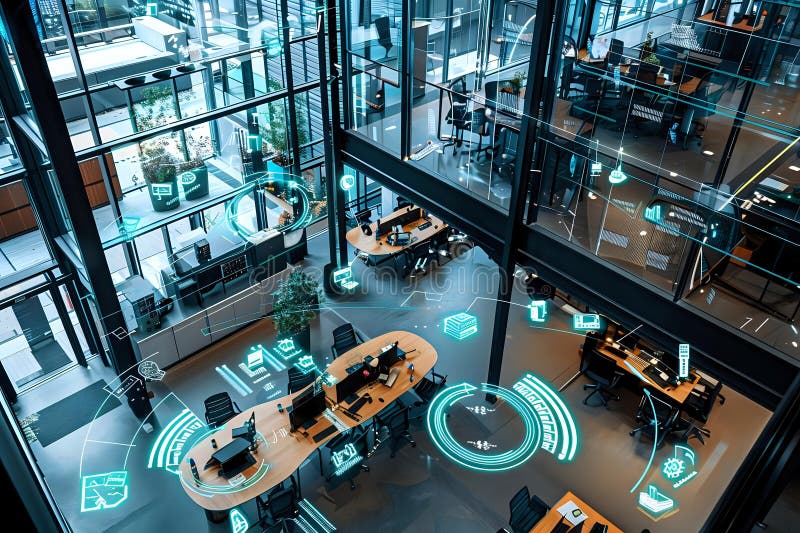 Modern Office Spaces, Exploring Futuristic Smart Office Designs with ...