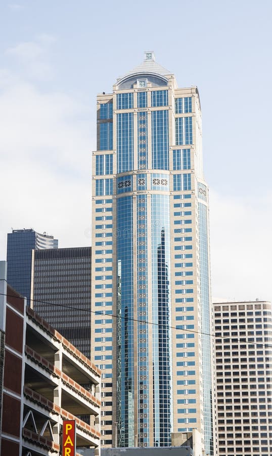 Modern Office Tower in Seattle Stock Photo - Image of architecture ...