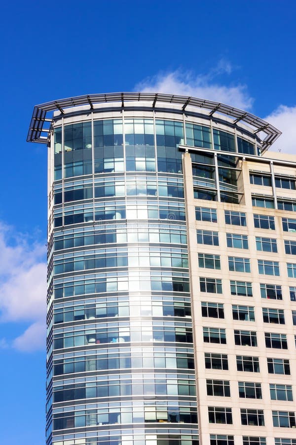 Modern Office Tower Skyscraper Stock Photo - Image of people, high ...