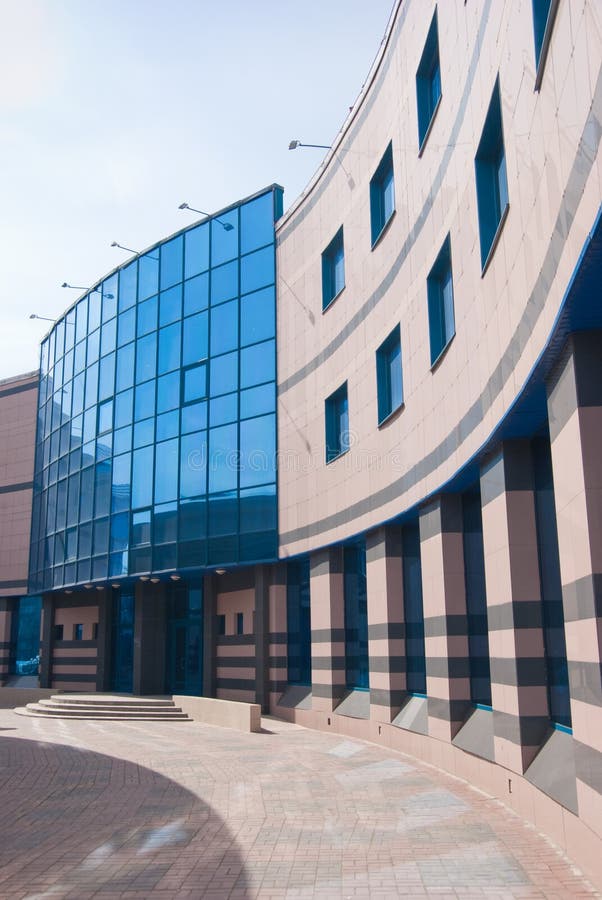 Modern Building Architecture Angled Windows Stock Photo - Image of ...