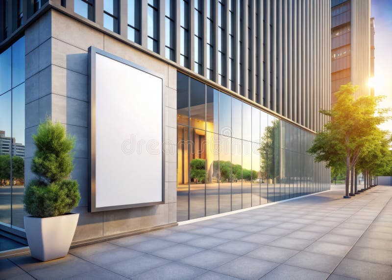 Modern Office WideAngle Poster Mockup Showcase Your Design in a ...