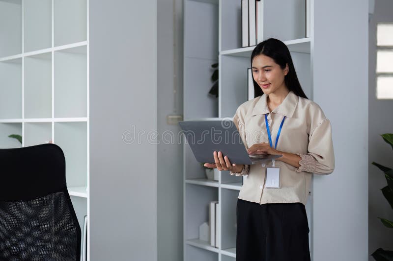 Modern Office Workers Collaborating Online Using Digital Programs and ...