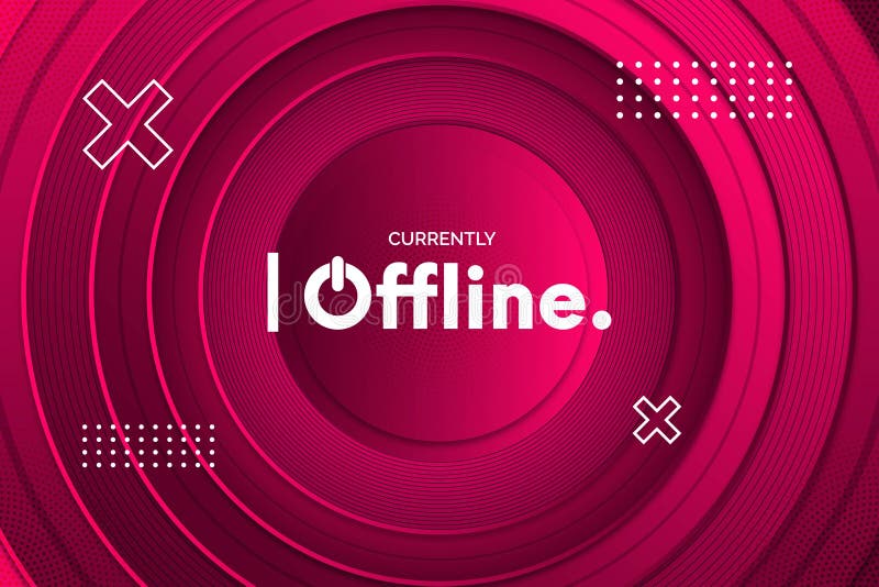Modern Offline Twitch Background with Circle Background Vector ... Modern Offline Twitch Background with Circle Background Vector ...